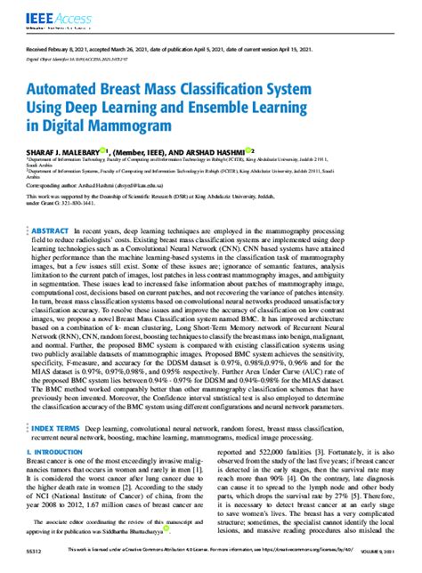 Pdf Automated Breast Mass Classification System Using Deep Learning