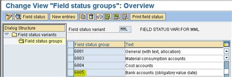 sap fico module learning define field status variant and field
