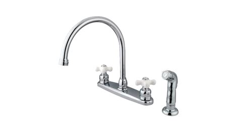 Kingston Brass Kb721pxsp Vintage 18 Gpm Standard Kitchen Faucet Includes Side Spray