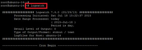 How To Install And Use Logwatch On Ubuntu 1404 Vexxhost