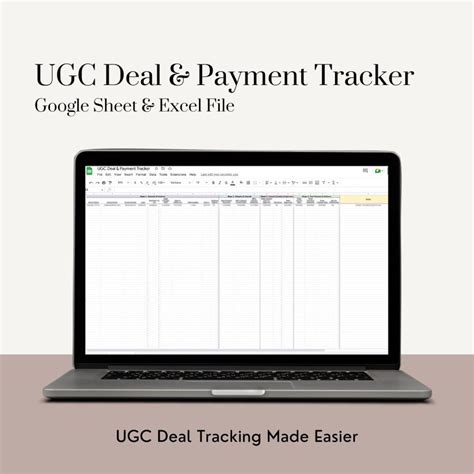 UGC Spreadsheet UGC Template UGC Google Sheet Template Excel Template User Generated Content