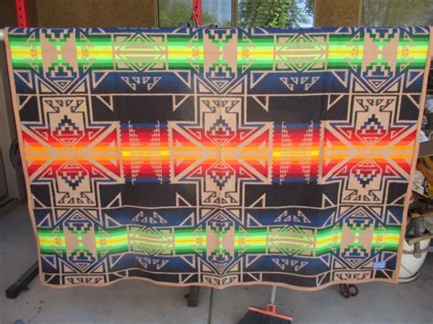 Pendleton Wool Native American Indian Blanket Usa Made 63x76 Inches