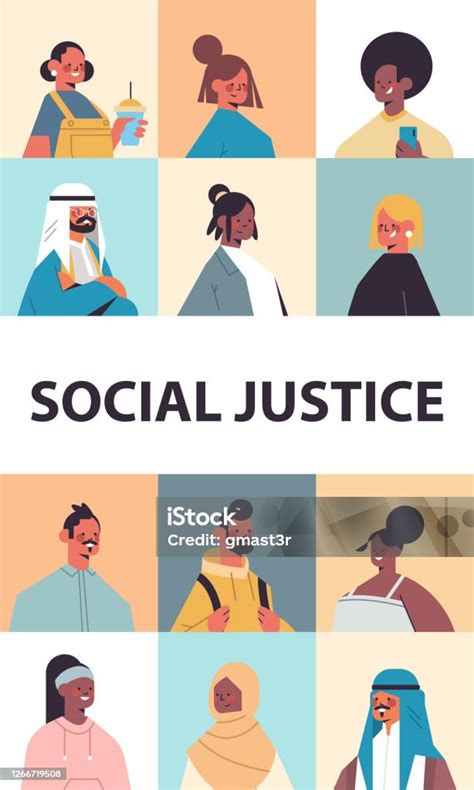 Srt 믹스 인종 사람들 아바타 인종 평등 사회 정의 차별 개념을 중지 남자에 대한 스톡 벡터 아트 및 기타 이미지 남자