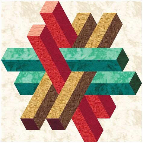 Digital Quilt Block Pattern Paper Pieced Quilt Pattern Modern Patchwork Quilt Block Patterns