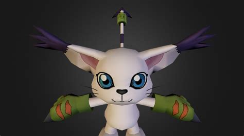 Pc Computer Digimon Masters Gatomon 3d Model By Rogarmao [2f5b67d] Sketchfab