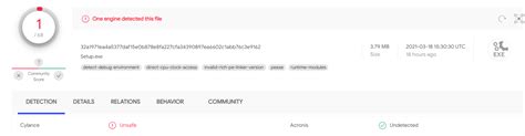Malware Has Been Detected In Setupexe Trojanmalware300983susgen