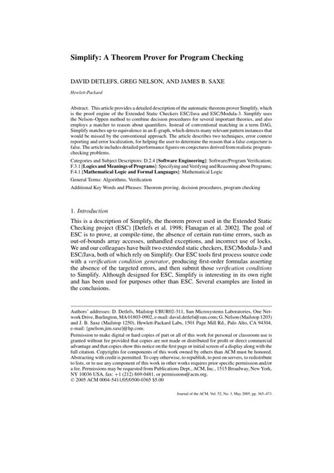 pdf simplify a theorem prover for program checking