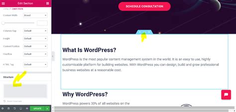 Editing Row Structure And Creating New Columns In Elementor Square Internet