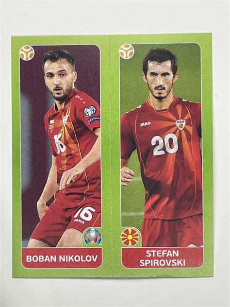 314 Boban Nikolov And Stefan Spirovski North Macedonia Euro 2020 Stick Solve Collectibles