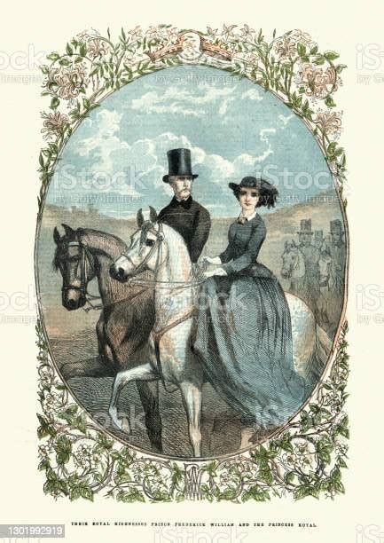 빅토리아 로얄 공주 프레드릭 Iii 독일 황제 1858 빅토리아 스타일에 대한 스톡 벡터 아트 및 기타 이미지 빅토리아 스타일 커플 여자 Istock