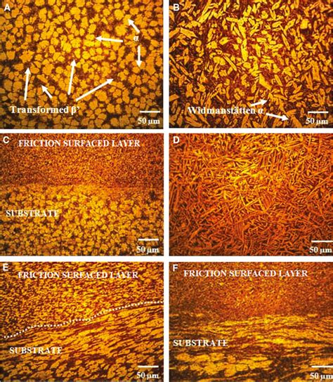 Optical Microstructures Of Substrate Mechtrode And Friction Surfaced