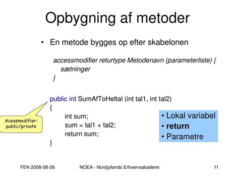 Ppt Objektorienteret Programmering Powerpoint Presentation Free Download Id3868726