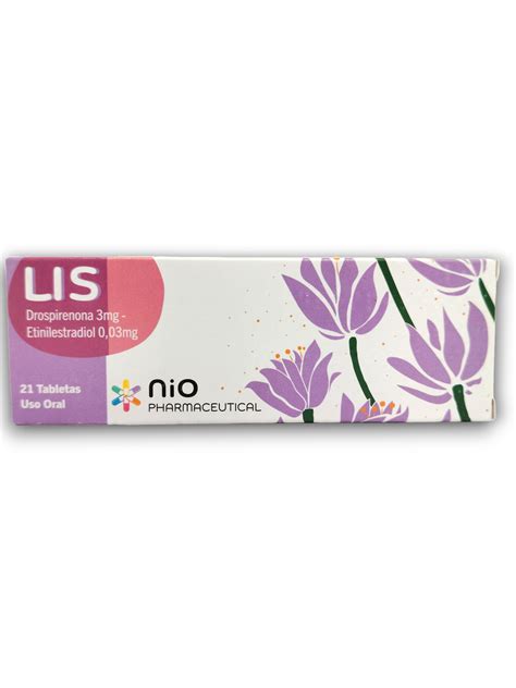 Lis 3 Mg 0 03 Mg X 21 Tab Drosperinone Etinilestradiol Droguerías Ciccorp