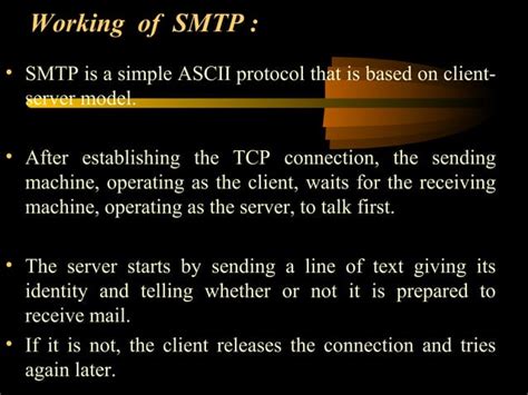 Smtp Simple Mail Transfer Protocol Ppt