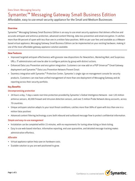 92 Symantec Messaging Gateway Sbe Pdf Computer Architecture Information Technology
