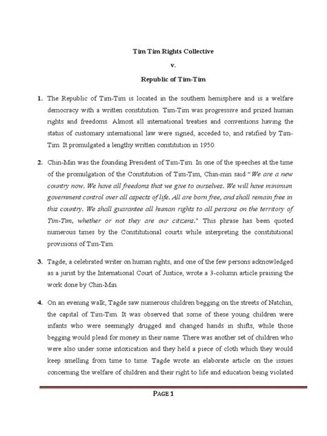 Moot Br Sawhney Problem Draft Pdf Human Trafficking Constitution