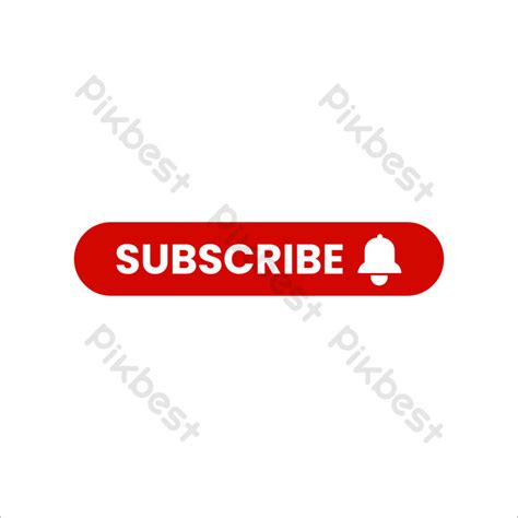 a simple subscribe button on a white background png images eps free