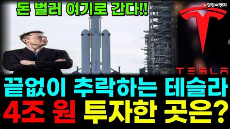 힐링여행자 투자 이야기 끝없는 하락 테슬라 매출 반등하러 여기로 간다 테슬라 4조 원 규모 투자한 곳은 미쳐버린 물가로
