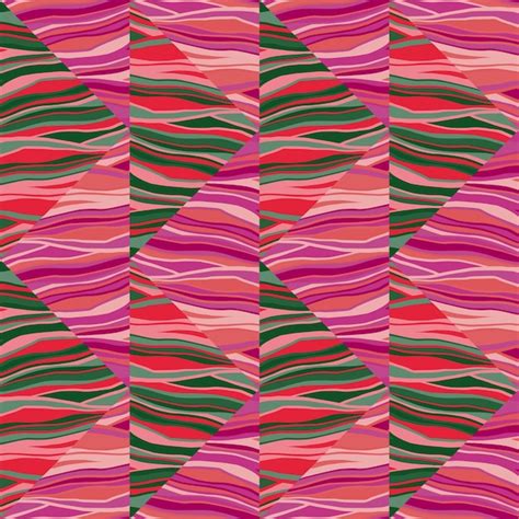 Premium Vector Abstract Wave Mosaic Seamless Pattern Hand Drawn Stripe Tile Endless Wallpaper