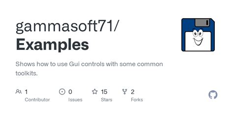 github gammasoft71 examples shows how to use gui controls with some common toolkits