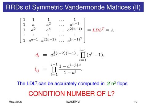 Ppt Accurate Symmetric Rank Revealing And Eigen Decompositions Of Structured Matrices