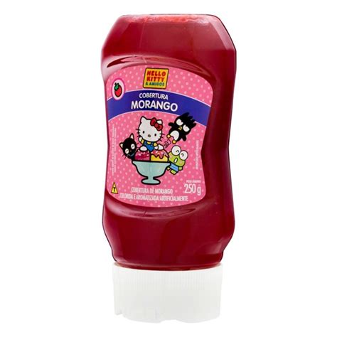 Cobertura Morango Hello Kitty And Amigos Kenko Squeeze 250g Super José