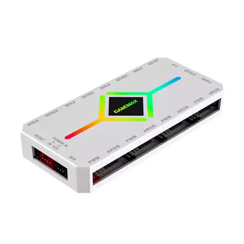کنترل نورپردازی و سرعت فن گیم مکس V4 0 Argb Hub Pwm Wt