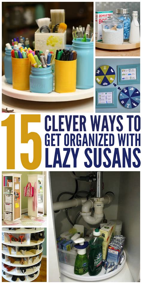 15 Clever Ways To Get Organized With A Lazy Susan