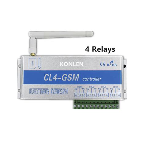 4 Relay Of Gsm Controller Sms Call Remote Control Switch Sale Banggood Com