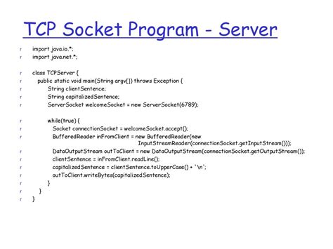 Socket Programming 2 Application Layer Ppt Download