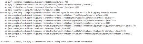 Issue With Bignumeric Support Serverless · Issue 959
