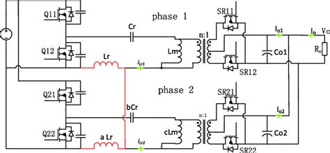 Common Inductor Two Phase Llc Converter Download Scientific Diagram