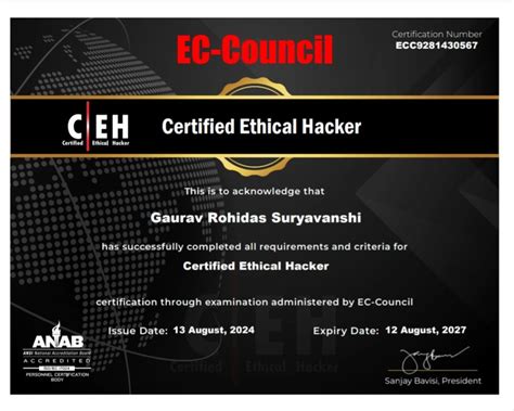 Cehcertified Cybersecurityjourney Gaurav Suryavanshi