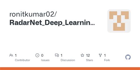 Github Ronitkumar02 Radarnet Deep Learning For Radar Based Object Detection And Clutter