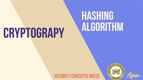 Hashing Algorithm Youtube