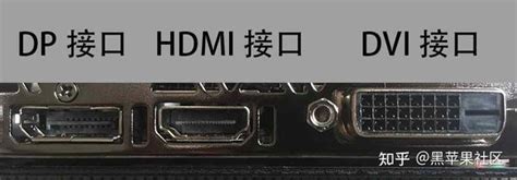 显卡和显示器的常见接口，以及黑苹果系统推荐的接口 知乎
