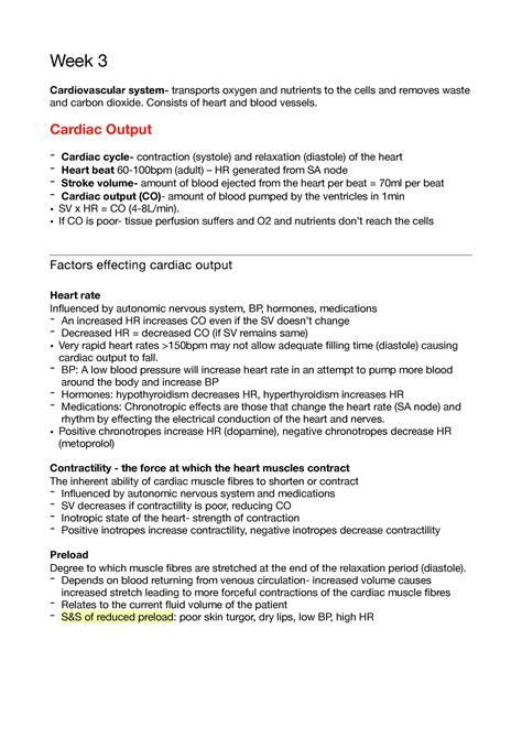 week 3 lecture notes 3 week 3 cardiovascular system transports