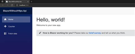 Not Working Blazor Server Template Without · Issue 34334