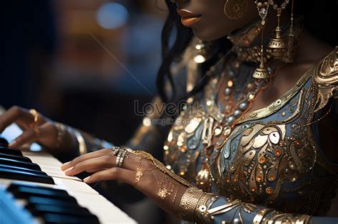 피아노를 연주하는 여자