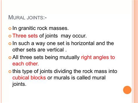 Joints Geology Pptx