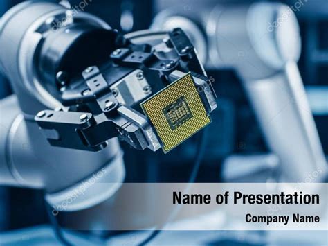 Tech Modern High Authentic Robot Powerpoint Template Tech Modern High Authentic Robot