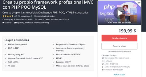 Crea Tu Propio Framework Profesional MVC Con PHP POO MySQL Sovos