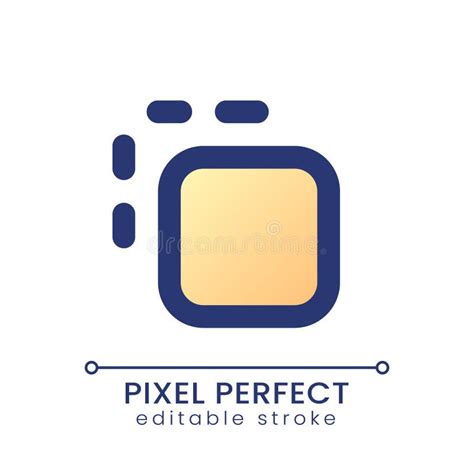 Dissolve Pixel Perfect Gradient Fill Ui Icon Stock Vector