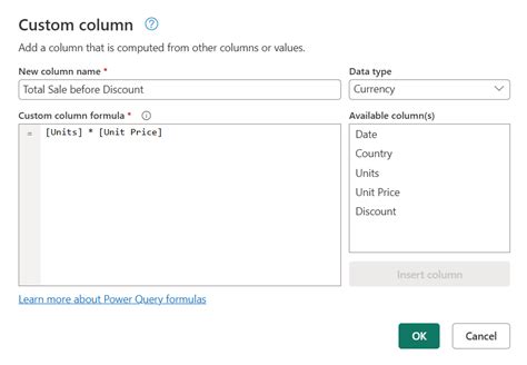 Adicionar Uma Coluna Personalizada Power Query Microsoft Learn
