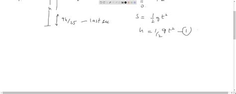 Solved A Particle Is Dropped Under Gravity From Rest From A Height H G