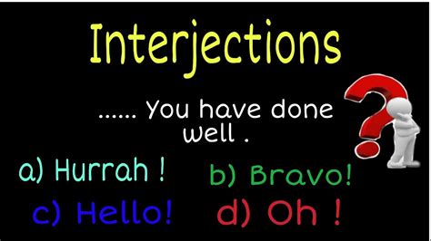 Interjections Interjections Example Interjections In English
