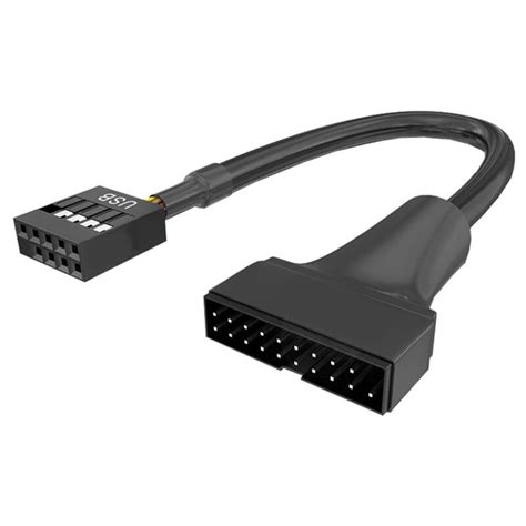 1 шт Передний кабель переходник Usb3 0 Usb2 0 для главного компьютера с 9p на 20pin разъем
