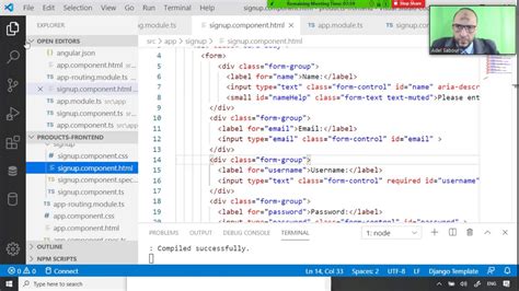45 Cairo Univ Nodejs Angular Create Angular Formcontrols And Its Validations Youtube