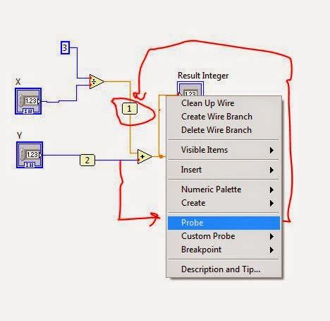 Programming Labview by nut Labview การใช Probe ตรวจคาของขอมลทเนทางผาน