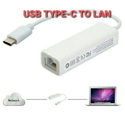 Jual USB TYPE C ETHERNET ADAPTER USB Type C To LAN RJ45 USB TYPE C TO LAN Shopee Indonesia